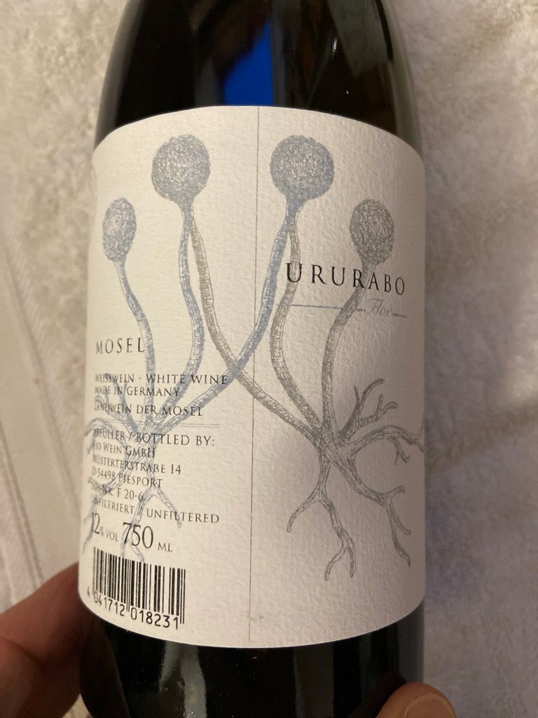 2020 Weinmanufaktur Fio Wein Riesling Ururabo Flor, Germany, Mosel Saar ...