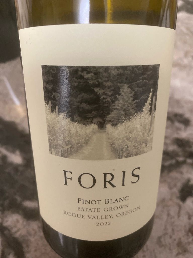 2022 Foris Pinot Blanc, USA, Oregon, Southern Oregon, Rogue Valley ...