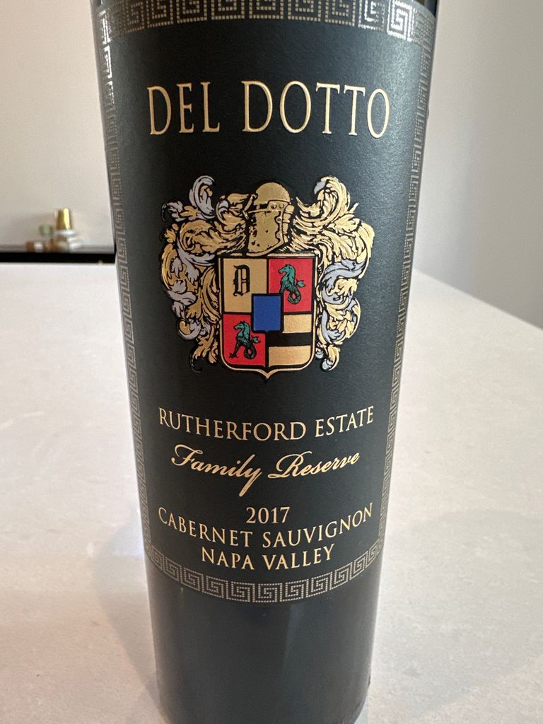 2017 Del Dotto Cabernet Sauvignon Rutherford Estate Family Reserve, USA ...