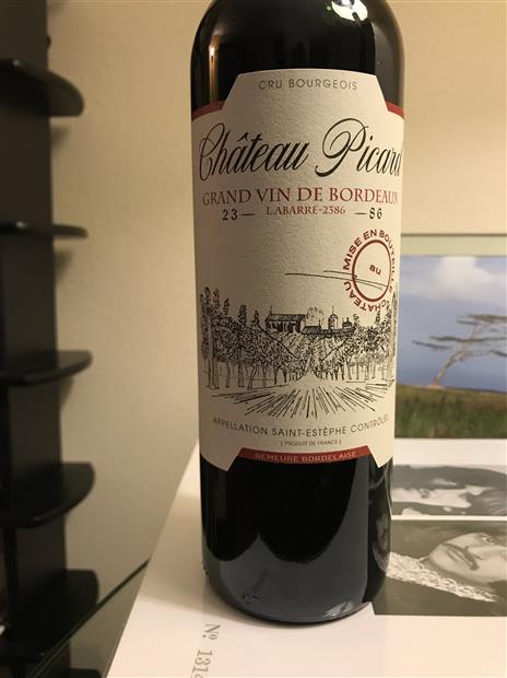 2016 Château Picard, France, Bordeaux, Médoc, St. Estèphe - CellarTracker
