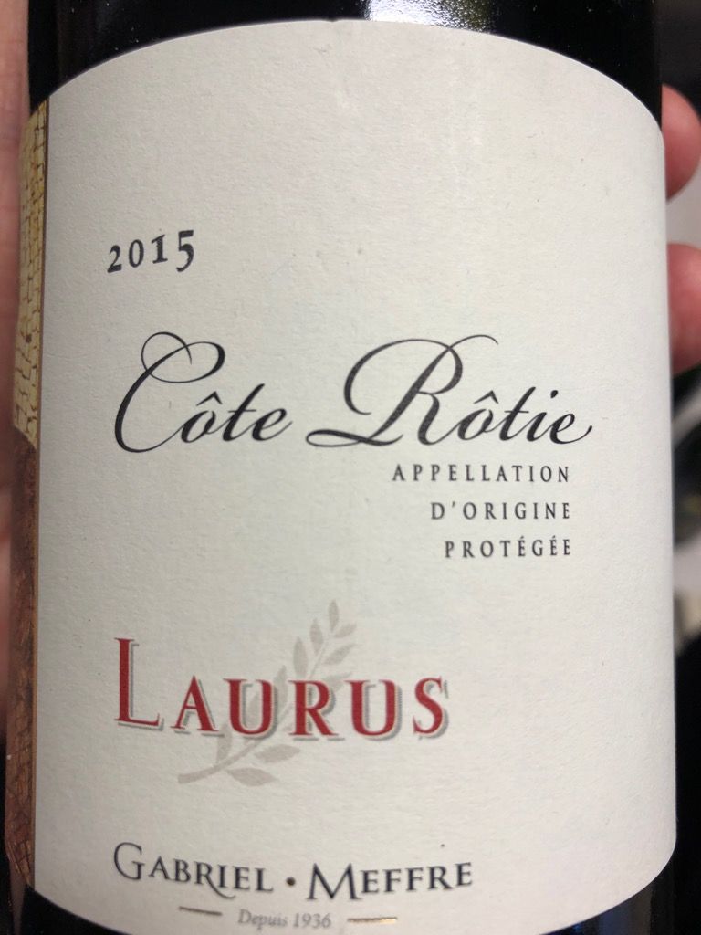 2015 Gabriel Meffre Côte-Rôtie Laurus, France, Rhône, Northern Rhône ...