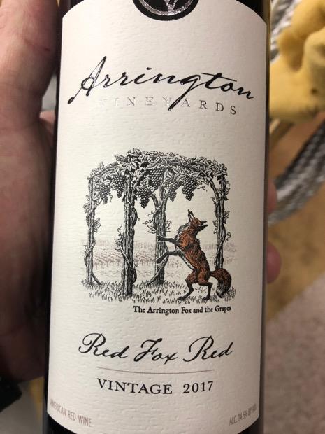 2017 Arrington Vineyards Red Fox Red, USA, Tennessee - CellarTracker