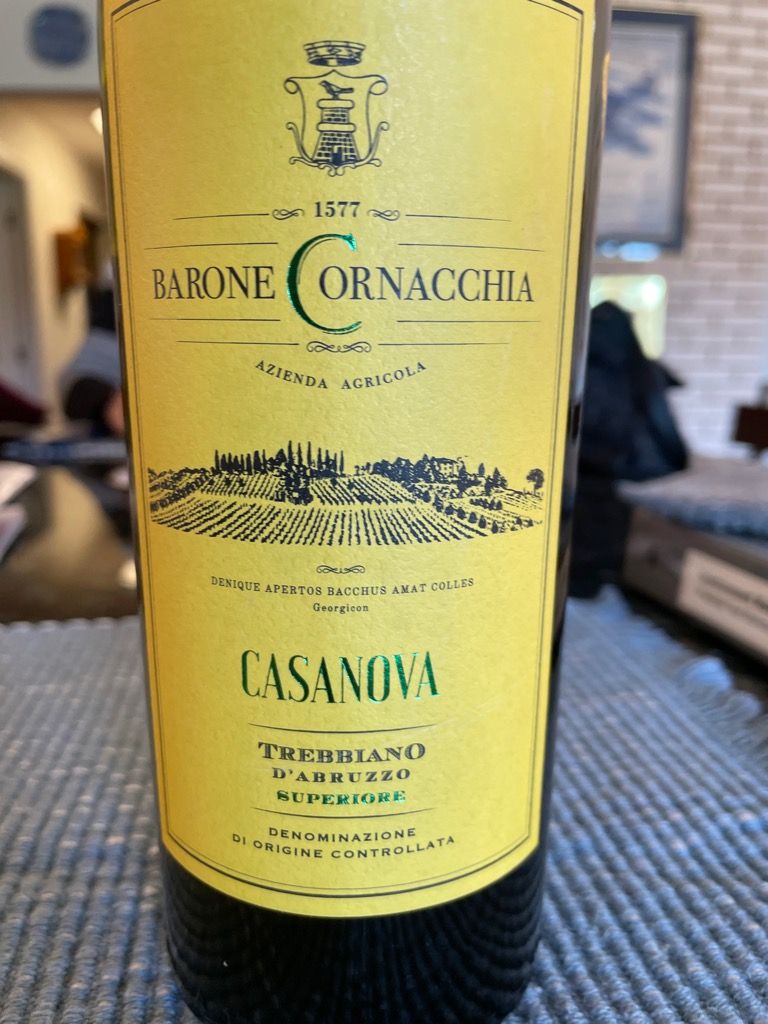2021 Barone Cornacchia Trebbiano d'Abruzzo Superiore Casanova, Italy ...