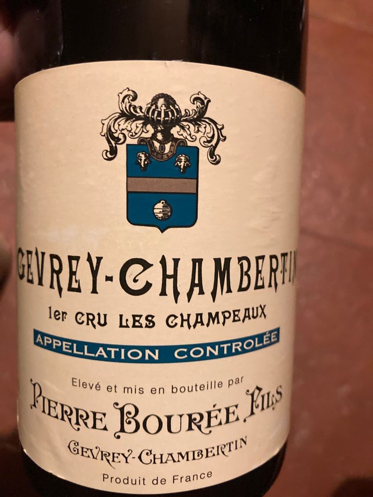 2018 Pierre Bourée Fils Gevrey-Chambertin 1er Cru Champeaux, France ...