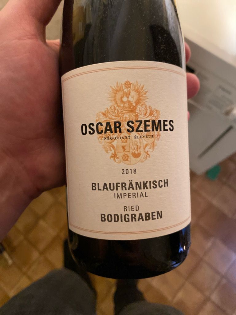 2017 Oscar Szemes Blaufränkisch Imperial, Austria, Burgenland, Mittelburgenland - CellarTracker