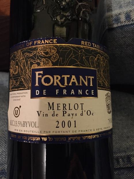 2004 Fortant Merlot Vin de Pays d'Oc Kosher, France, Languedoc ...