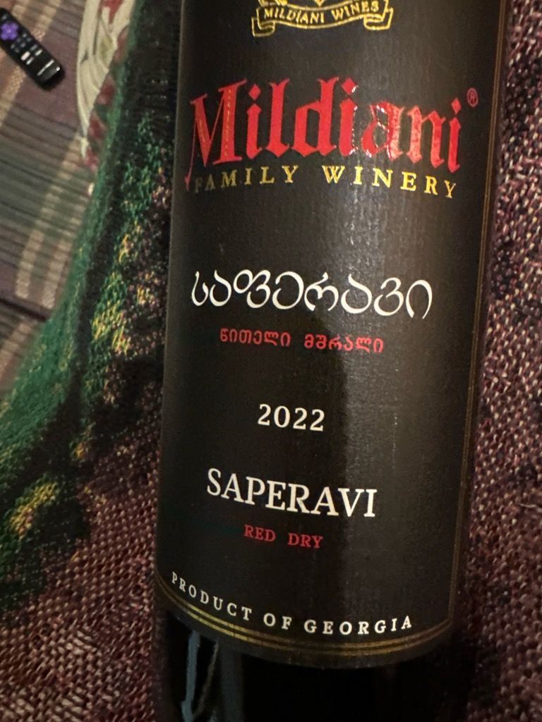 2022 Mildiani Saperavi, Georgia, Kakheti - CellarTracker