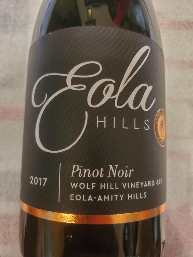 2017 Eola Hills Wine Cellars Pinot Noir Reserve Wolf Hill 667, USA ...