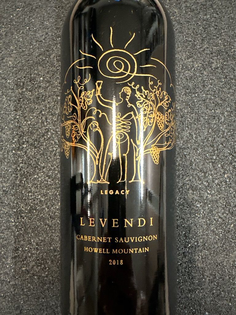 2018 Levendi Cabernet Sauvignon Legacy Howell Mountain, USA, California ...