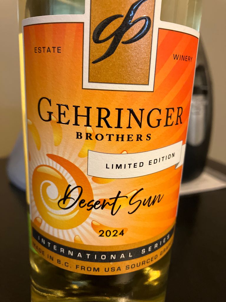 2024 Gehringer Brothers Estate Winery Desert Sun, Canada, British ...