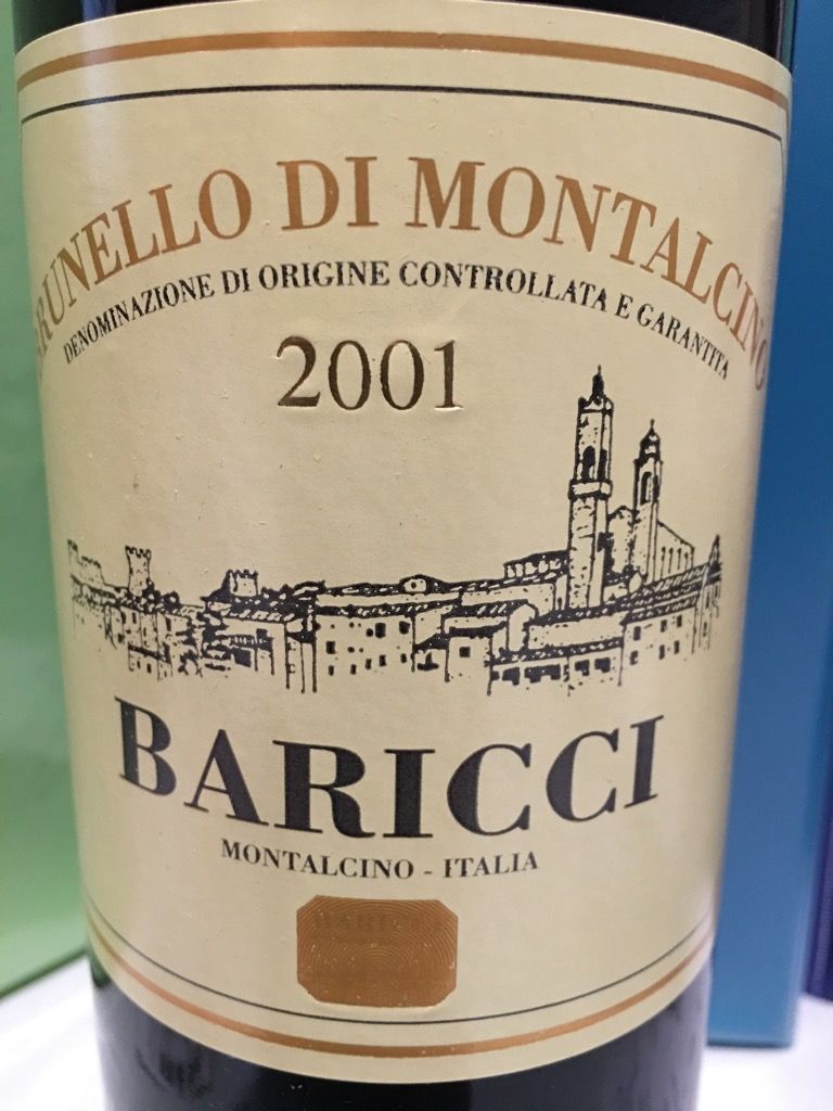 2001 Baricci Brunello di Montalcino, Italy, Tuscany, Montalcino ...