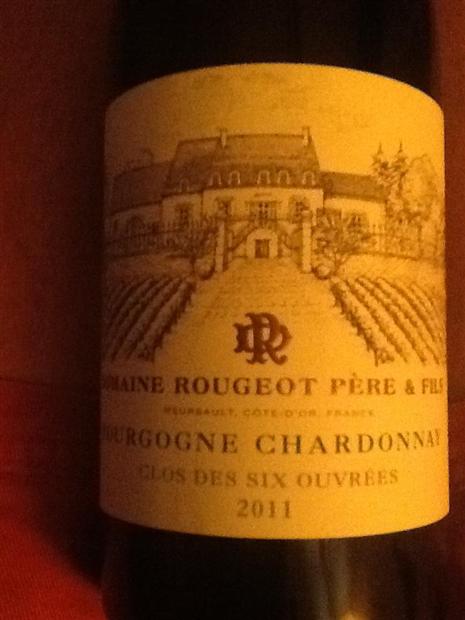 2012 Domaine Rougeot Bourgogne Blanc Clos des Six Ouvrées, France ...
