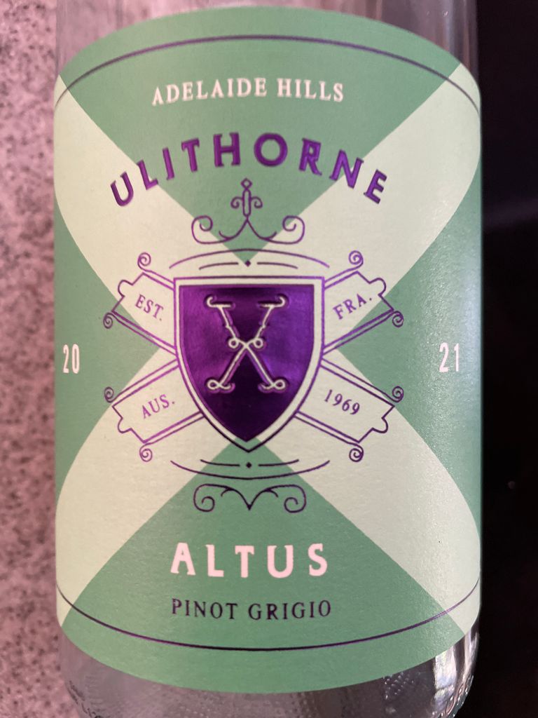 2021 Ulithorne Pinot Grigio Altus, Australia, South Australia, Mount ...