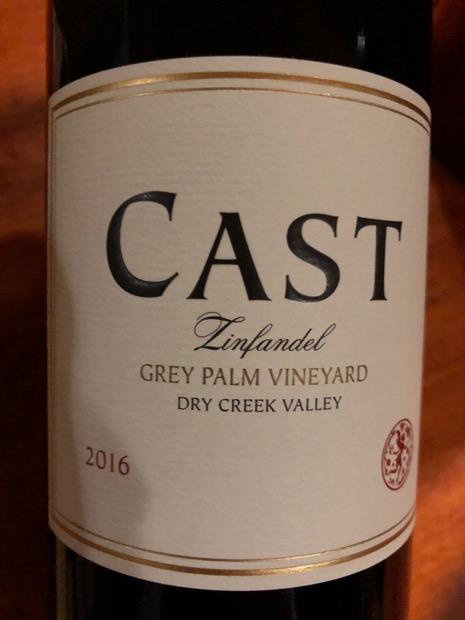 2016 Cast Wines Zinfandel Grey Palm Vineyard, USA, California, Sonoma ...
