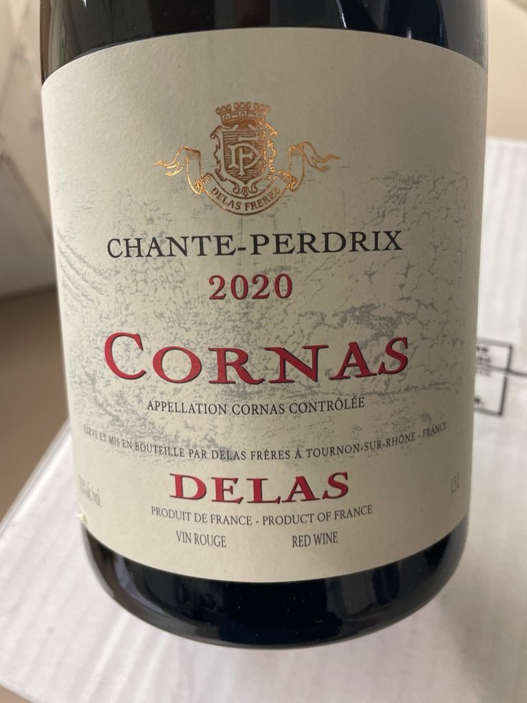 2022 Delas Frères Cornas Chante-Perdrix, France, Rhône, Northern Rhône ...