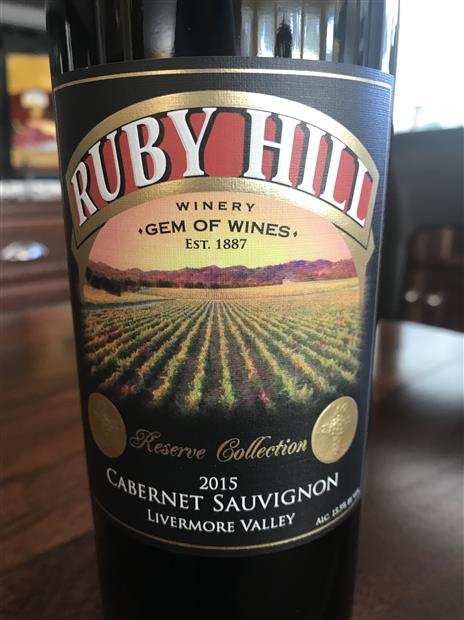 2015 Ruby Hill Winery Cabernet Sauvignon Reserve Collection Ruby Hill ...