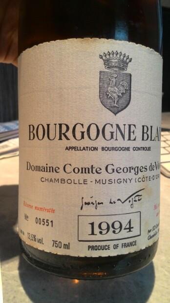 1994 Domaine Comte Georges de Vogüé Musigny Blanc, France, Burgundy ...
