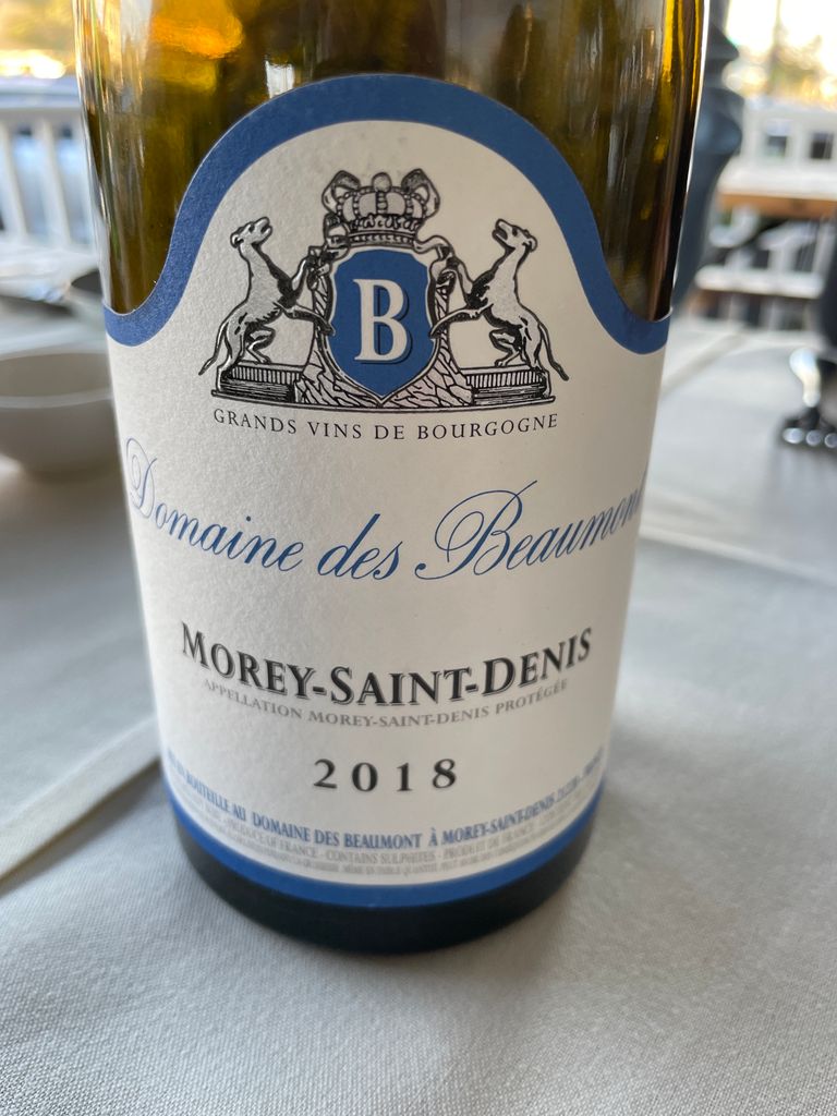 2018 Domaine des Beaumont Morey St. Denis, France, Burgundy, Côte de ...