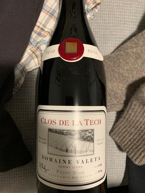 2010 Clos De La Tech Pinot Noir Domaine Valeta, USA, California, Santa Cruz Mountains ...