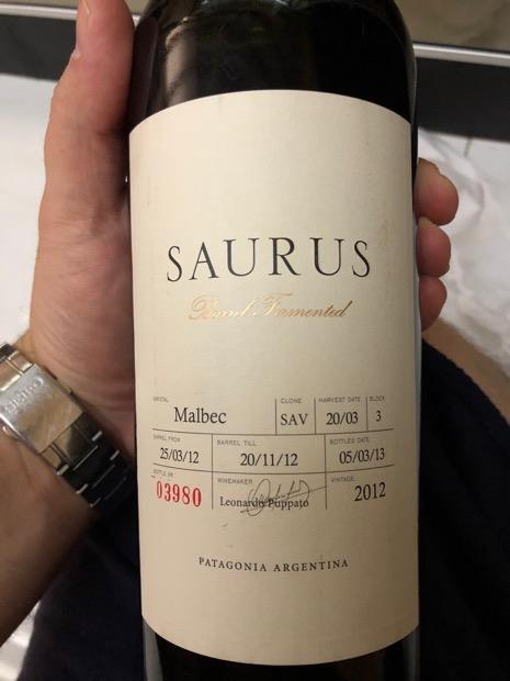 2012 Bodega Familia Schroeder Malbec Saurus Barrel Fermented, Argentina ...