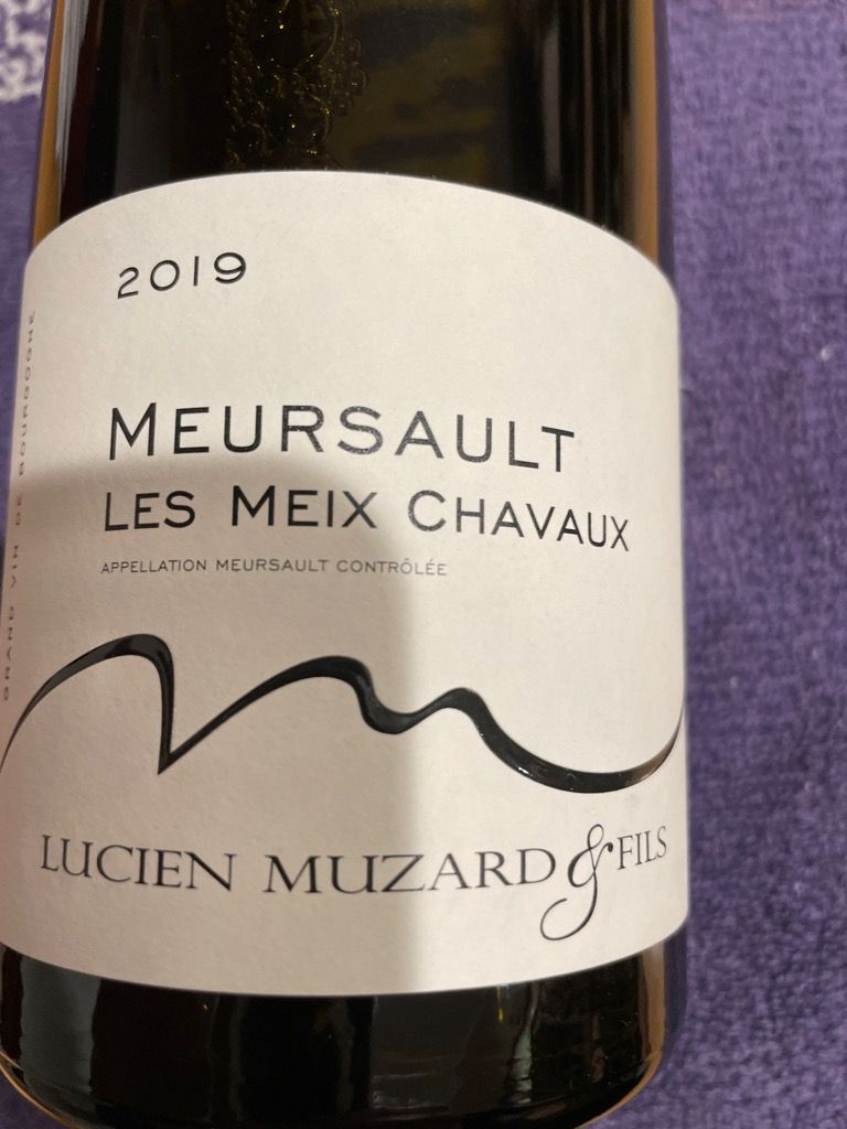2019 Lucien Muzard Meursault Les Meix Chavaux, France, Burgundy, Côte ...