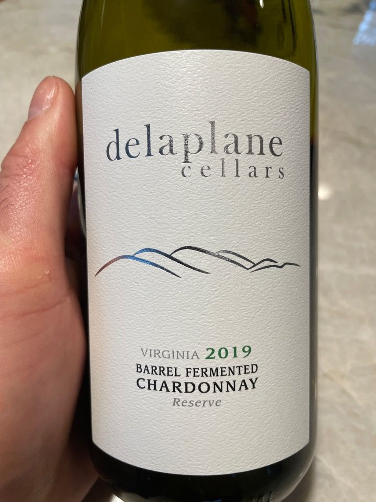 2021 Delaplane Cellars Chardonnay Barrel Fermented Reserve, USA ...