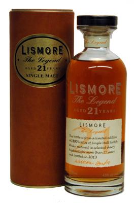 2014 Lismore The Legend Single Malt Scotch Whisky 21 Year Old, United ...