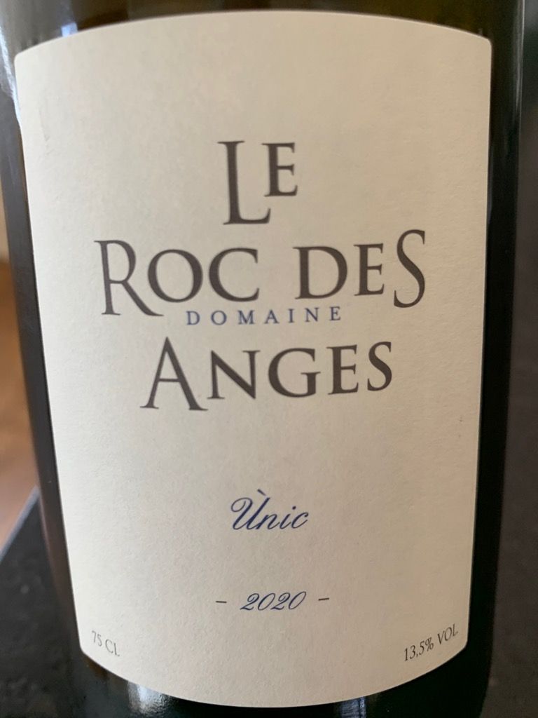 2020 Le Roc des Anges Côtes du Roussillon Únic, France, Languedoc ...
