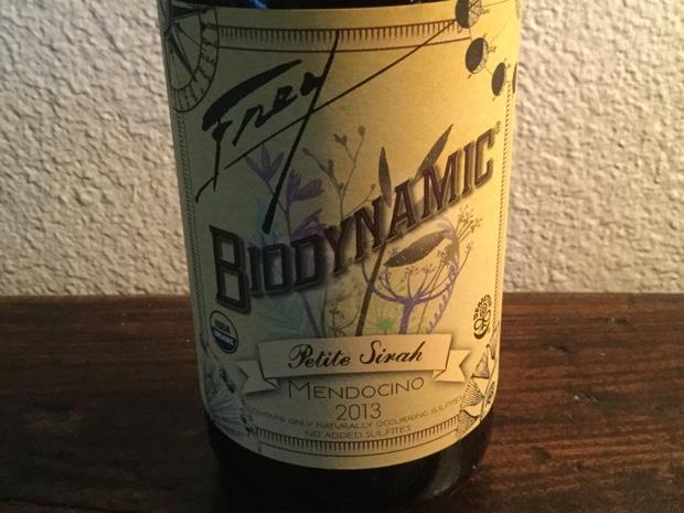 1992 Frey Petite Sirah Organic Wine Frey vineyards, USA, California ...