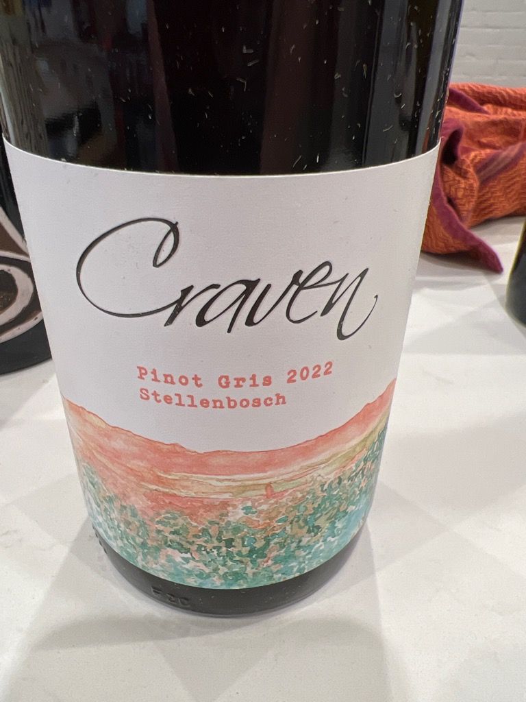 2023 Craven Pinot Gris, South Africa, Coastal Region, Stellenbosch ...