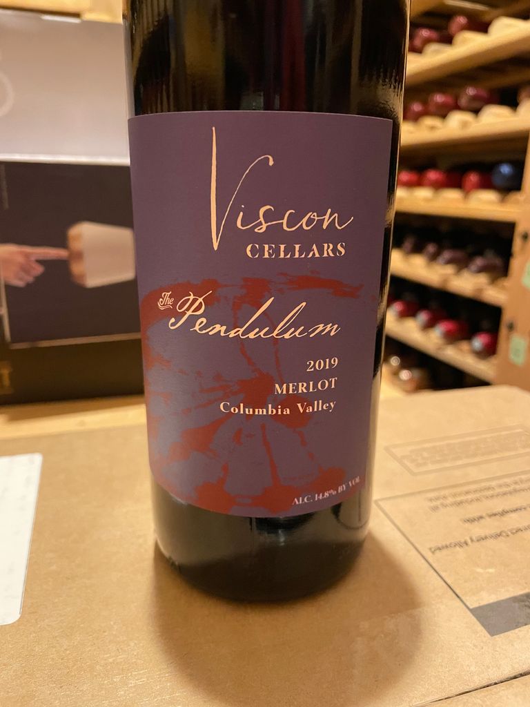 2019 Viscon Cellars Merlot Pendulum, USA, Washington, Columbia Valley ...