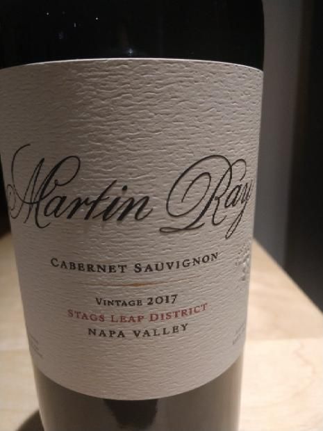 2017 Martin Ray Cabernet Sauvignon Reserve Stags Leap District, USA ...