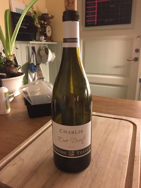 2012 Domaine Testut Chablis Rive Droite, France, Burgundy, Chablis ...