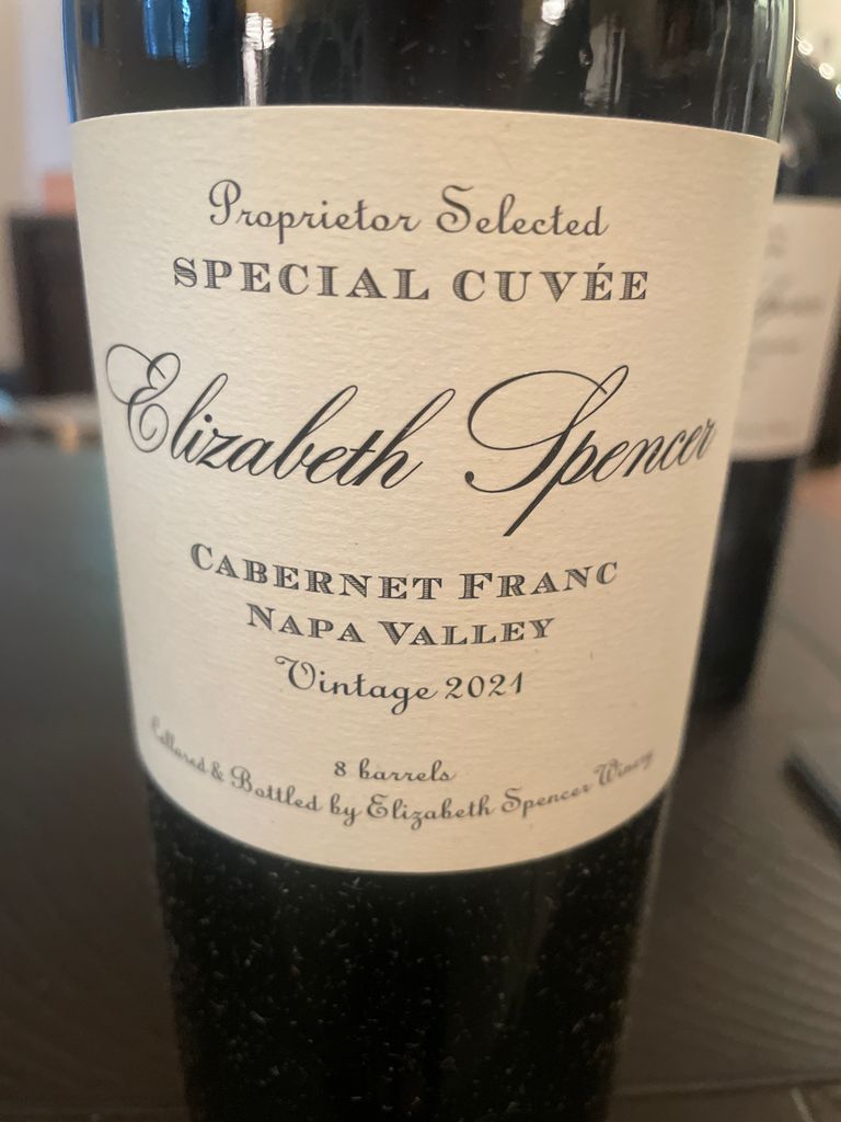 2021 Elizabeth Spencer Cabernet Franc Special Cuvée Napa Valley, USA ...
