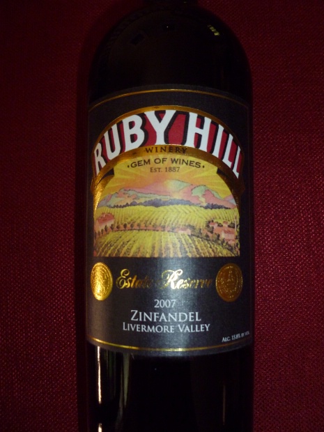 2007 Ruby Hill Winery Zinfandel, USA, California, San Francisco Bay ...