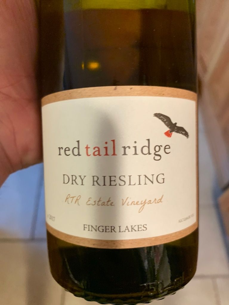 2017 Red Tail Ridge Winery Dry Riesling RTR Estate Vineyard, USA, New ...