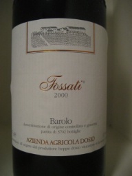 2000 Dosio Barolo Fossati, Italy, Piedmont, Langhe, Barolo - CellarTracker