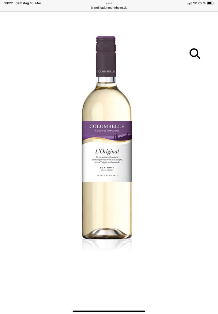 2023 Colombelle l'Original Blanc, France, Southwest France, Gascony ...