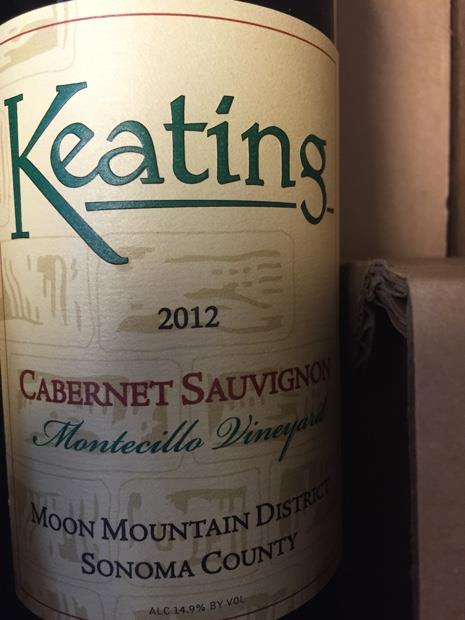 2012 Keating Cabernet Sauvignon Montecillo Vineyard, USA, California ...