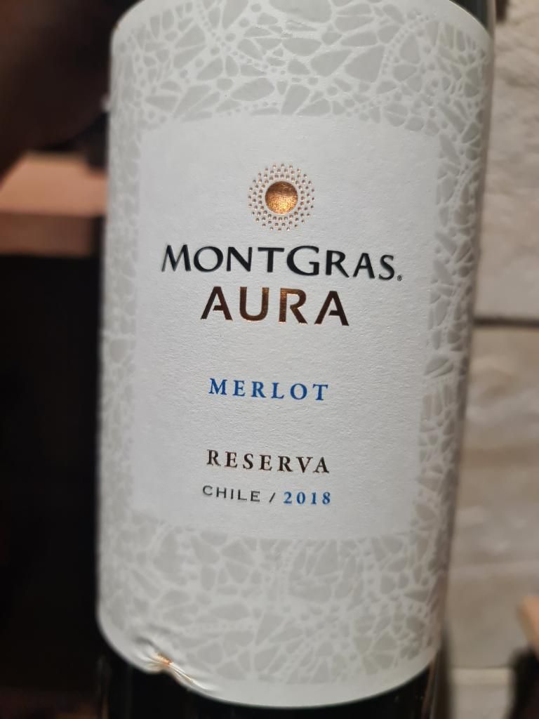 2018 MontGras Merlot Aura Reserva, Chile, Central Valley - CellarTracker