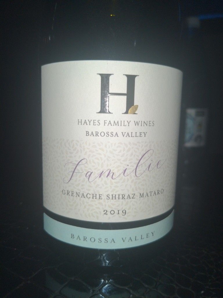 2019 Hayes Family Wines Familie Grenache Shiraz Mataro, Australia ...