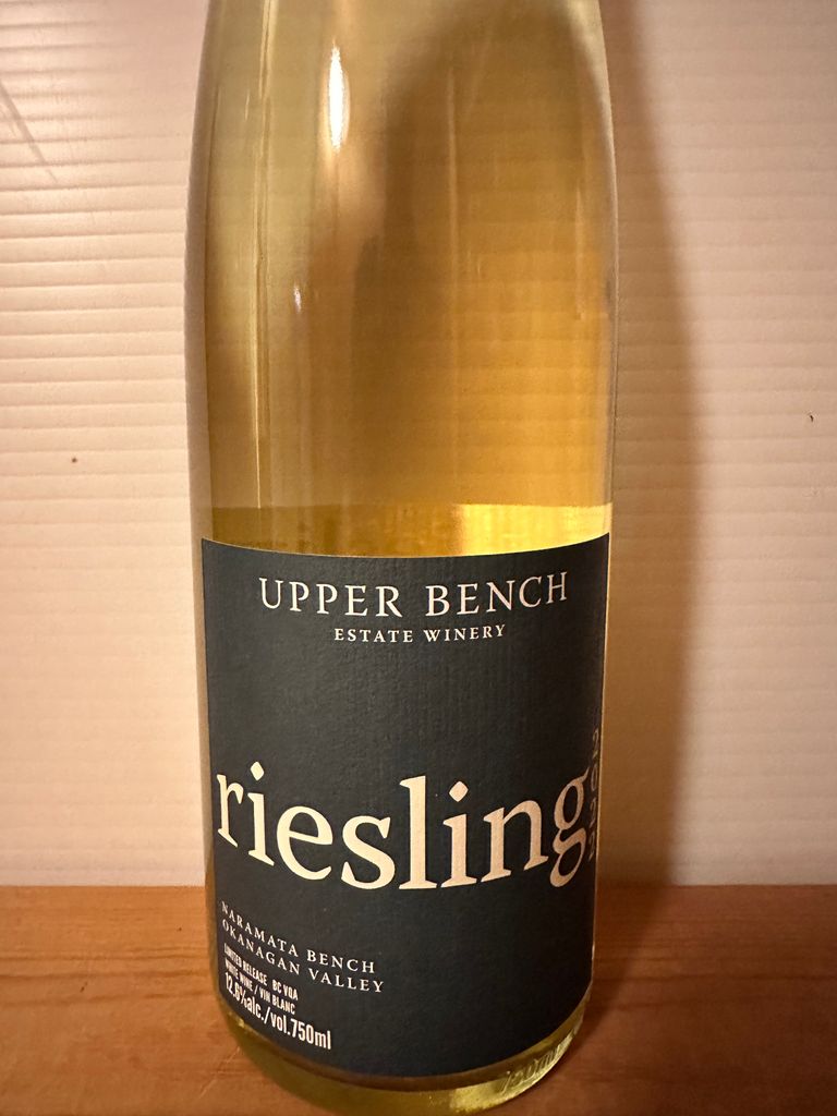 2023 Upper Bench Estate Winery Riesling, Canada, British Columbia ...