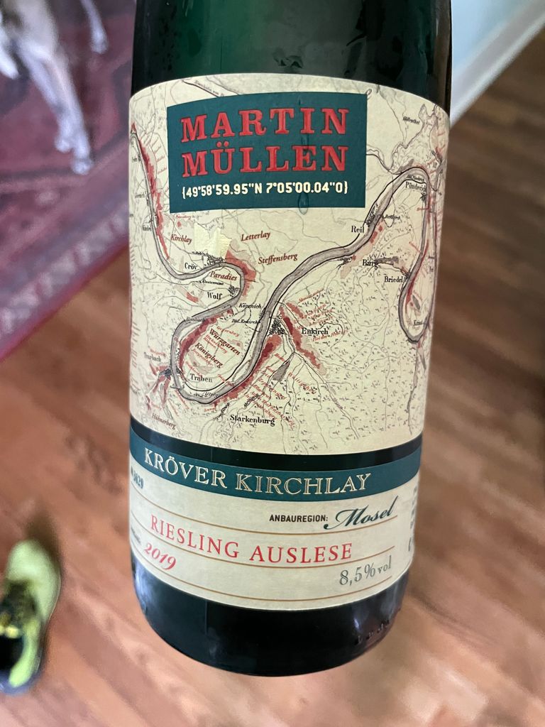2018 Martin Müllen Kröver Kirchlay Riesling Auslese, Germany, Mosel ...
