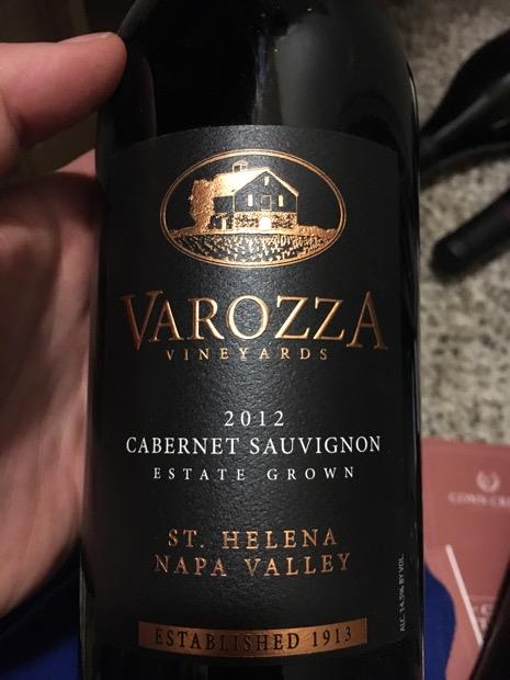 2012 Varozza Vineyards Cabernet Sauvignon, USA, California, Napa Valley ...