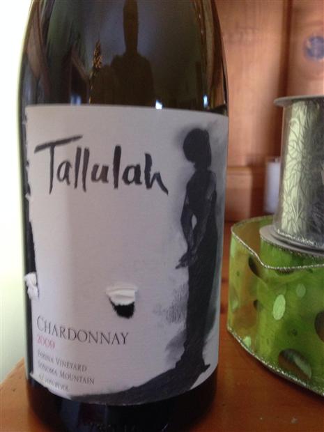 2009 Tallulah Chardonnay Farina Vineyard, USA, California, Sonoma ...