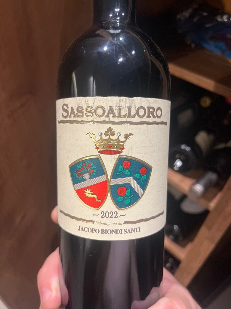 2022 Jacopo Biondi-Santi Castello di Montepò Sassoalloro, Italy, Tuscany, Toscana IGT ...