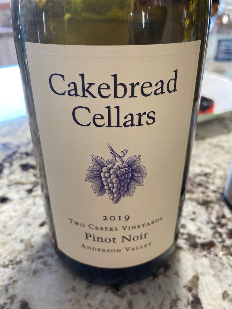 2019 Cakebread Cellars Pinot Noir Two Creeks Vineyard, USA, California ...