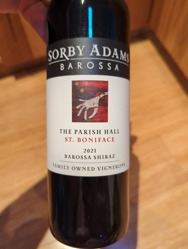 2021 Sorby Adams Shiraz The Parish Hall St. Boniface, Australia, South ...