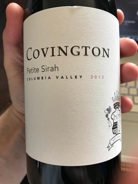 2012 Covington Cellars Petite Sirah, USA, Washington, Columbia Valley ...