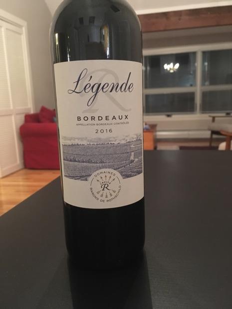 2016 Barons de Rothschild (Lafite) Bordeaux Legende Blanc, France ...